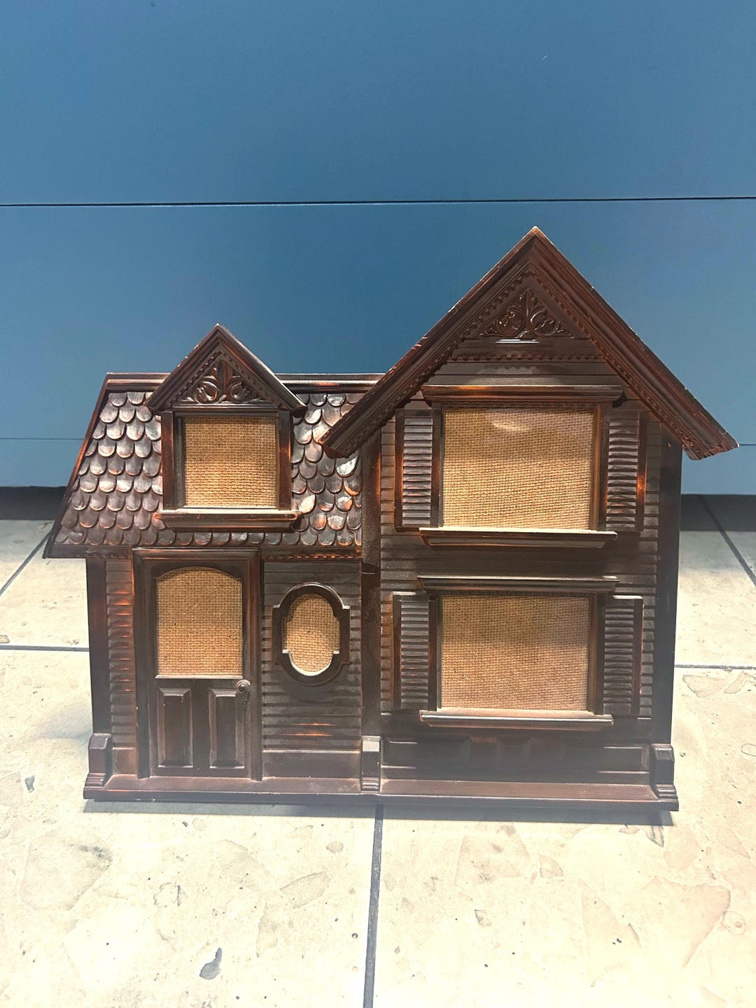 Vintage MCM Syroco Wood~ Look Picture Frame House, Tabletop Frame, Wall ...