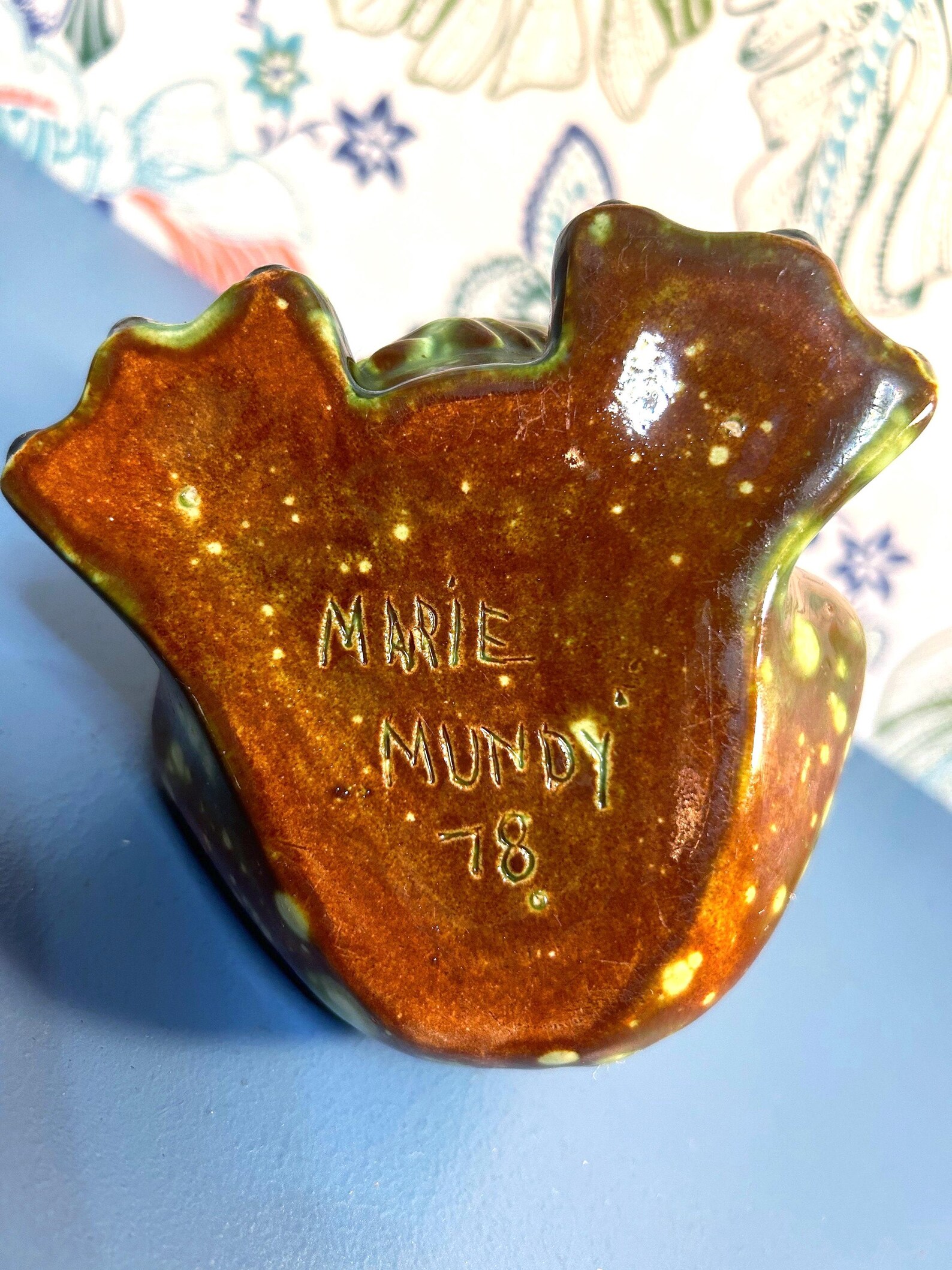 Vintage Froggie Scrubby Holder Retro 1978! Big Black Eyes, Dark and ...