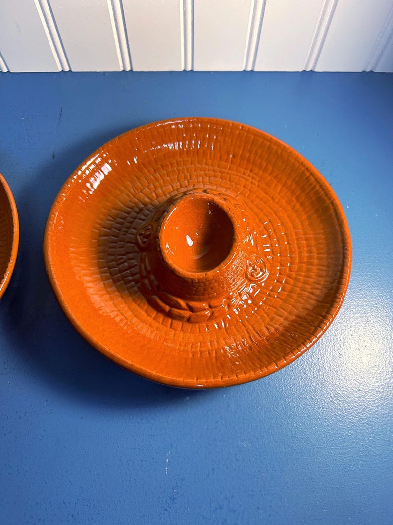 Vintage Pottery Sombrero Hat Chip & Dip Dish~ Set of 2 - Etsy