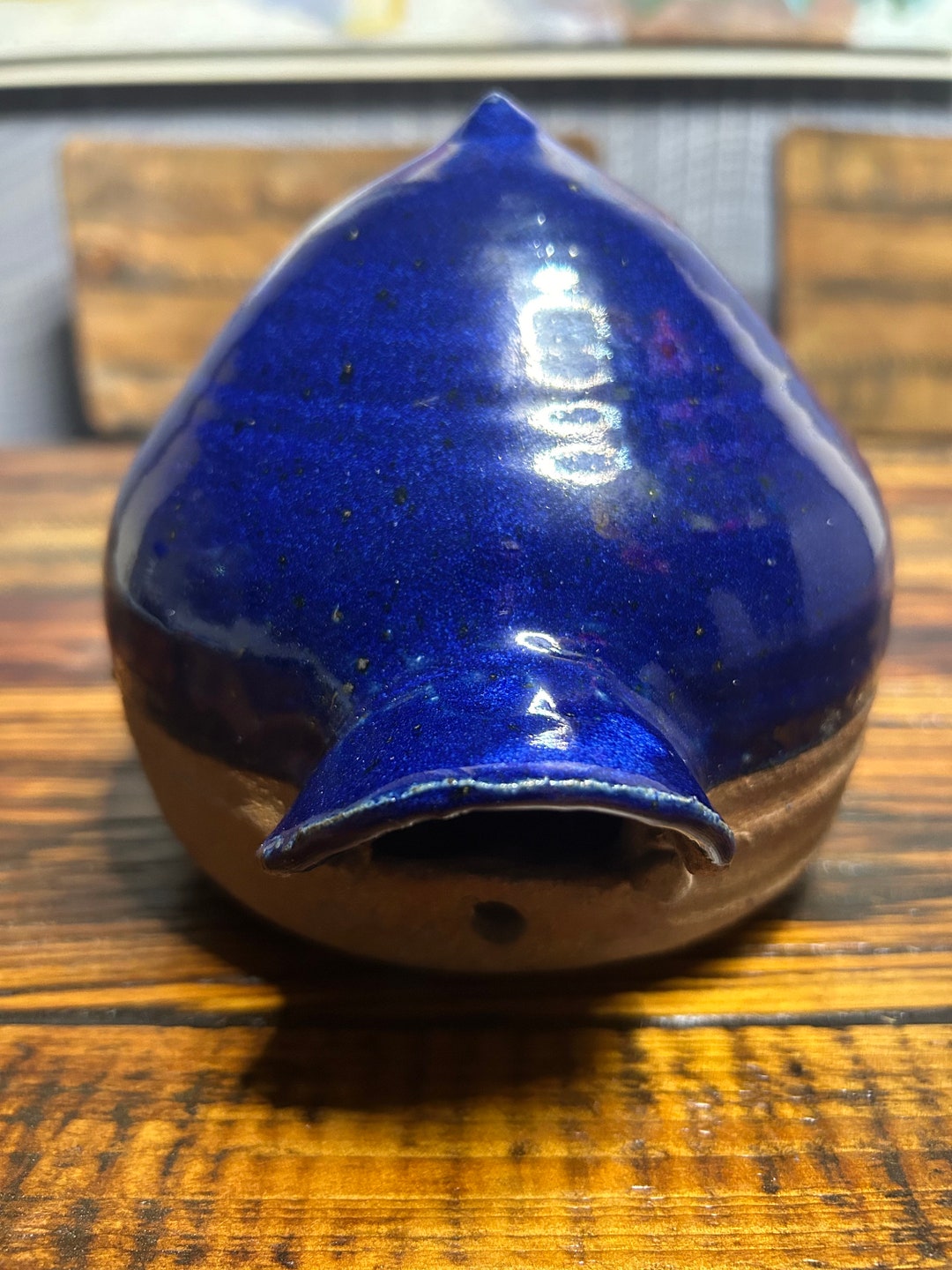 Bird Cages and Housingcobalt Blue Ceramic Birdhouse - Etsy