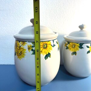 Vintage Sunflower Canister by Thomson Pottery~ Set of (2) - Etsy