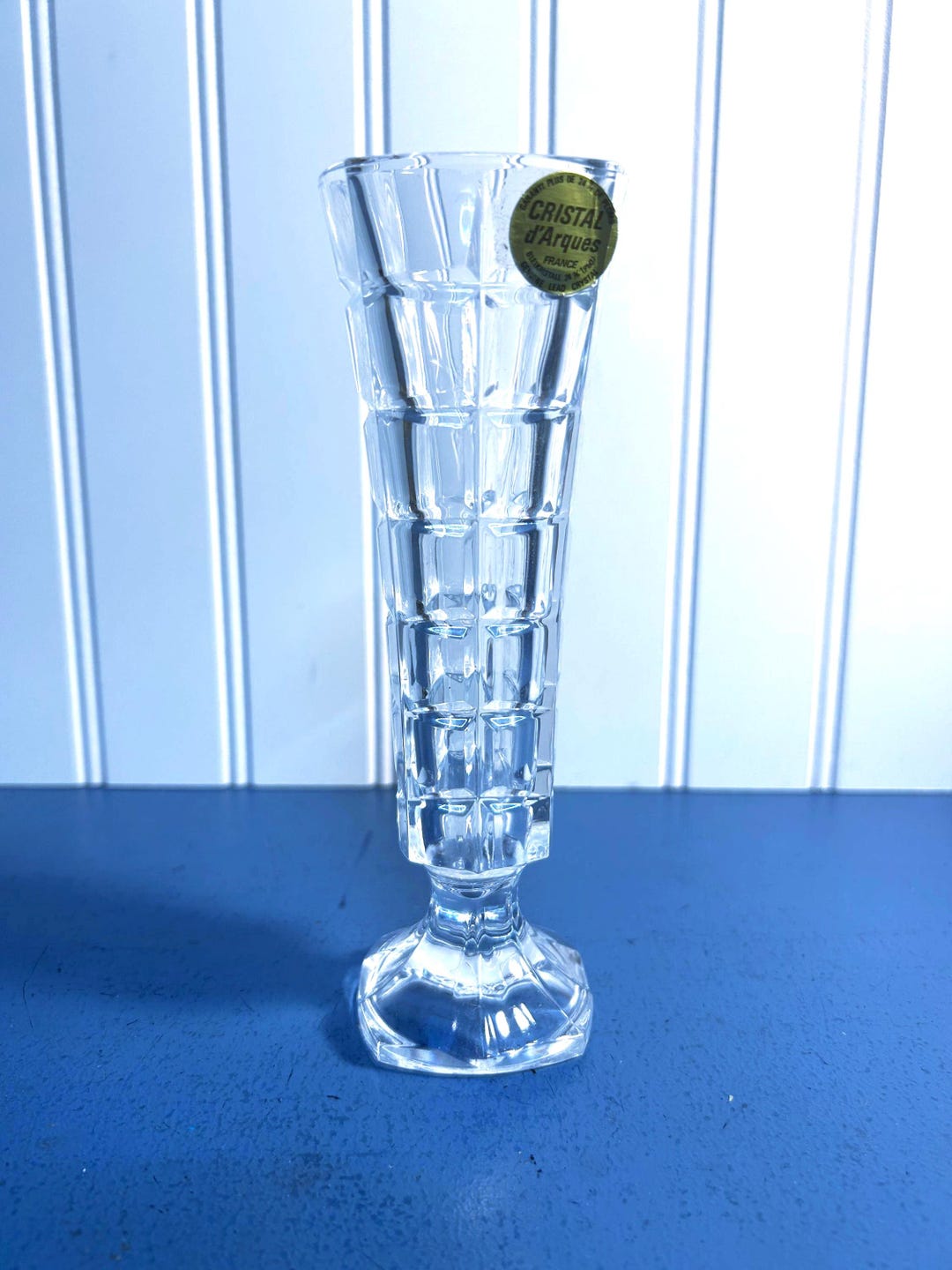 Vintage Cristal D’arques Diamond-cut Crystal Bud Vase ~ 6.34” - Etsy