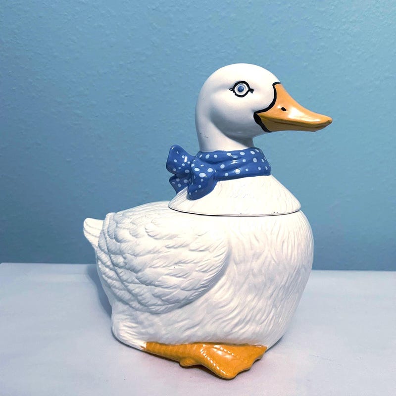 Goose Cookie Jar - Etsy