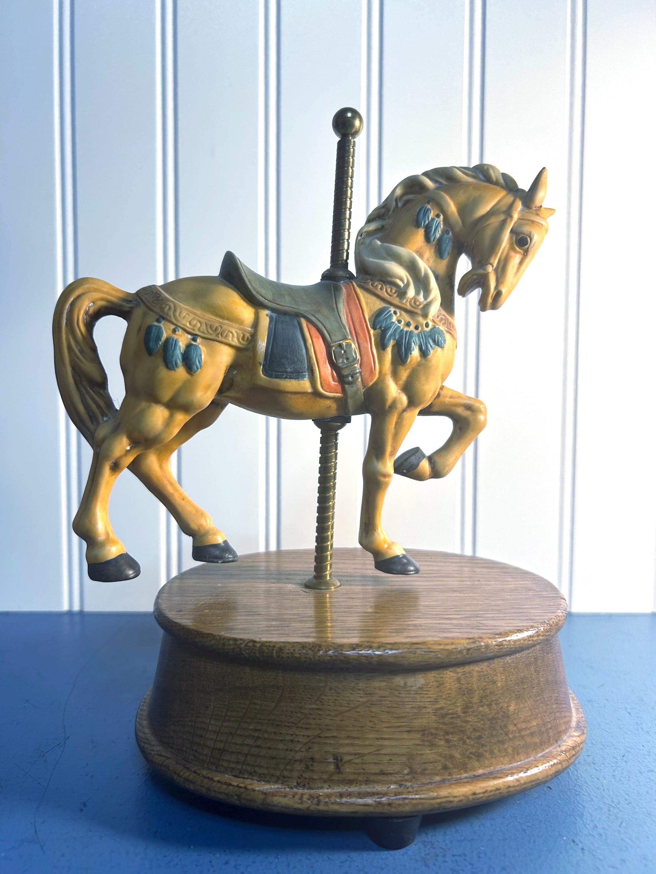 Vintage Musical Carousel Horse, Willets (still Works) - Etsy