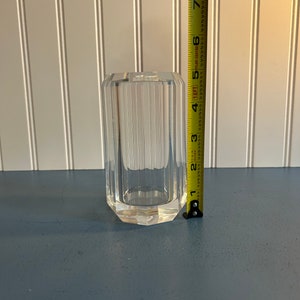 Vintage Crystal Vase Octagonal Prism Shape 5x 2.5 - Etsy
