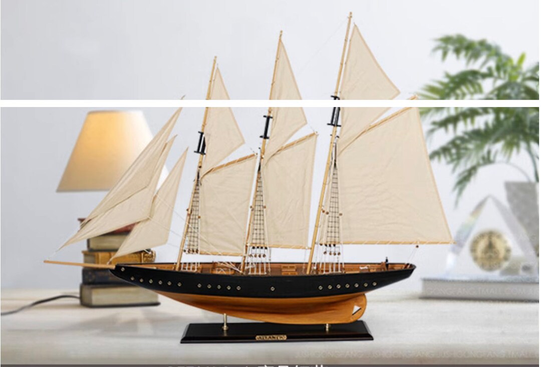 RMS Atlantic Ship Model Sailboat Decor Yacht Model Interior Decoration ...