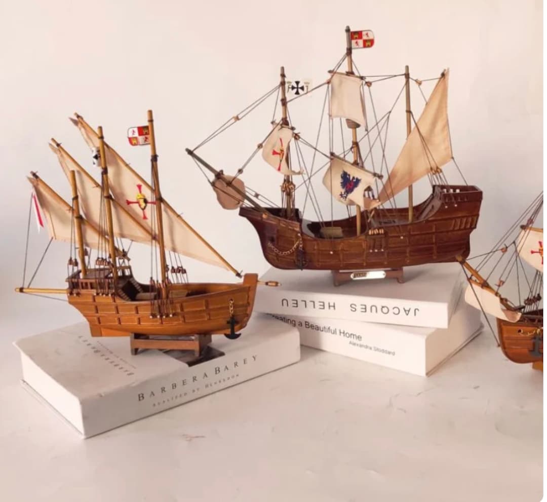 Santa Maria Ship Model Christopher Columbus Model Ship Wooden Boat ...