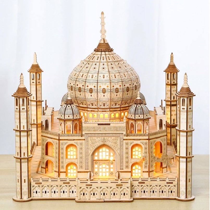 Majestic Taj Mahal 3D Model Kit Illuminated Architectural Masterpiece ...