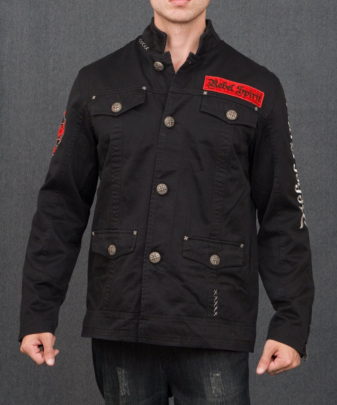 Rebel Spirit Long Sleeve Authentic Ed Hardy Christian Audigier Style ...