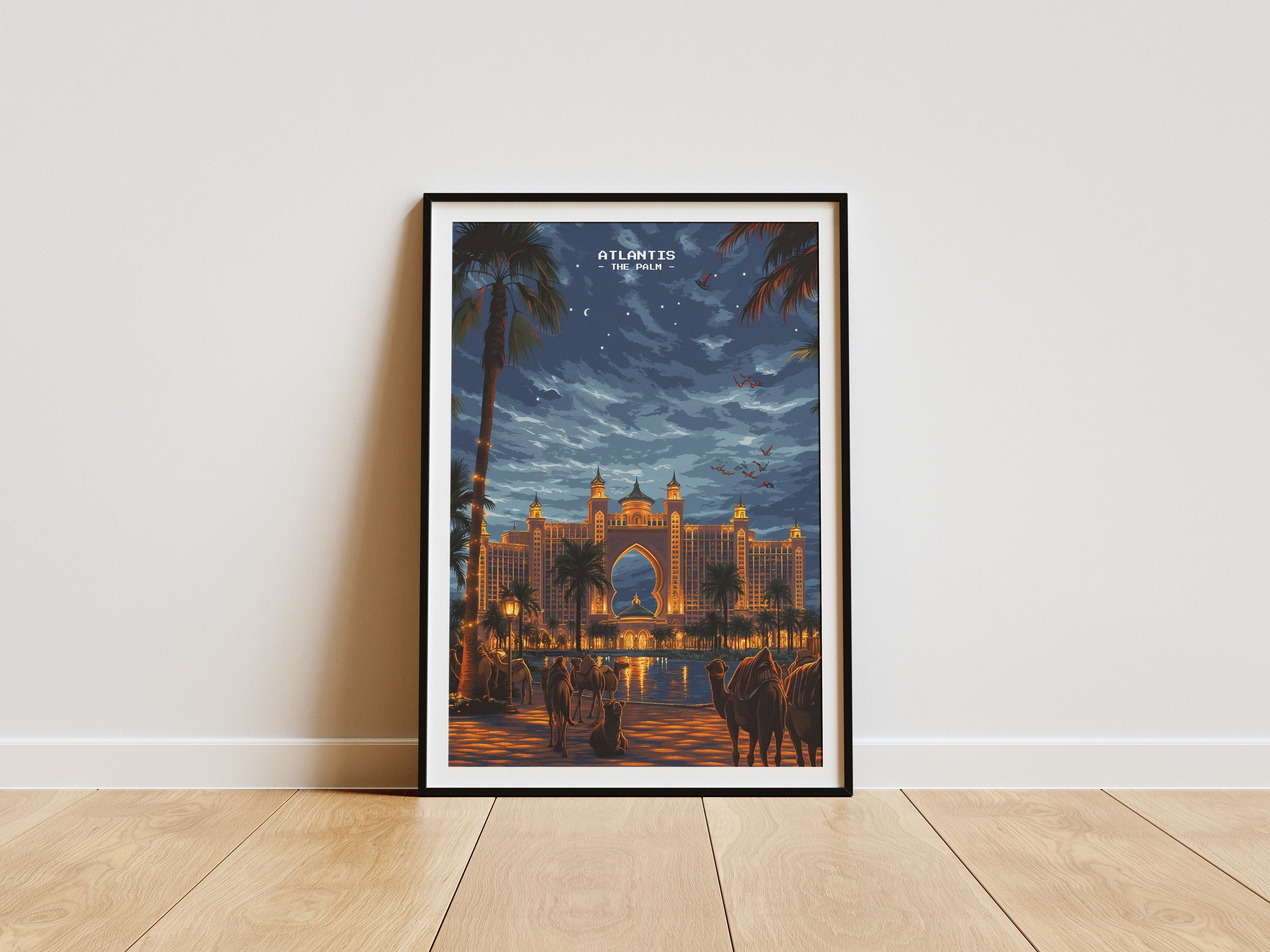 Atlantis the Palm Poster, Dubai Poster, the Palm Dubai, Wedding Gift ...