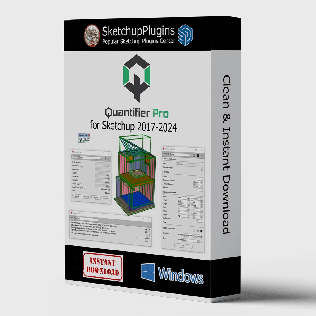 Quantifier Pro V1.2.4_for Sketchup2017-2024 - Etsy