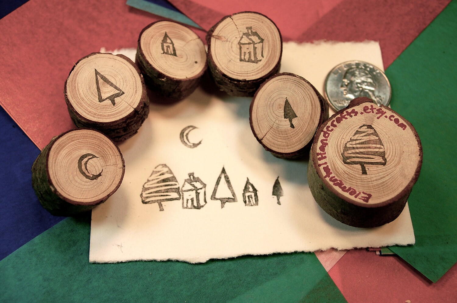 Mini Forest Village Stamp Kit - Etsy