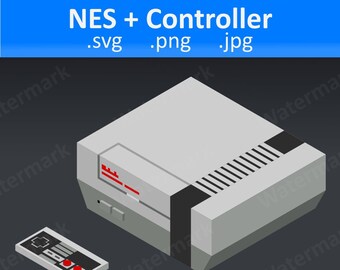 SNES Vector Art SVG Transparent Png Jpg Isometric - Etsy