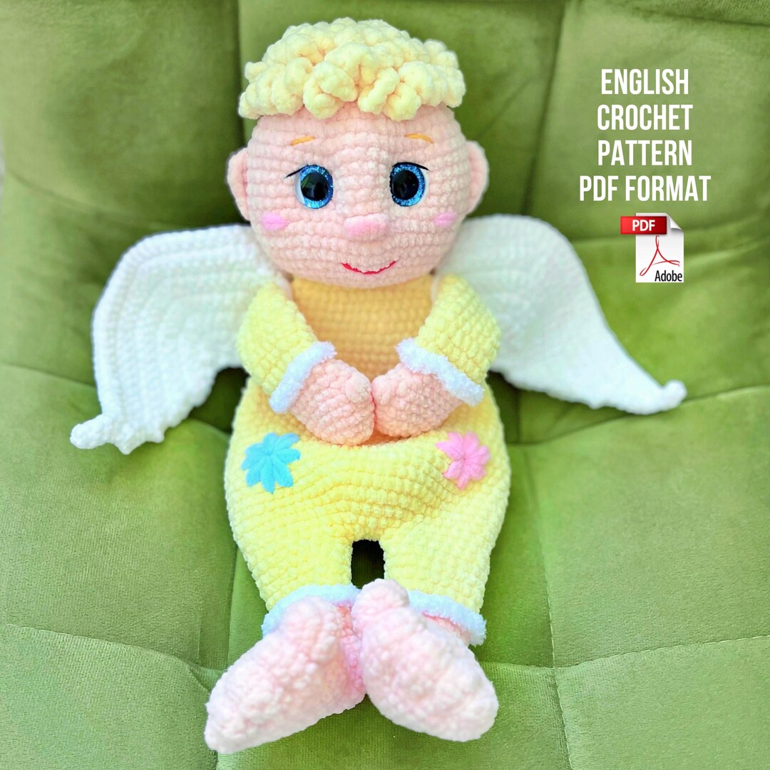 Crochet Christmas Snuggle Angel Pattern, Amigurumi Angel Pattern, Angel ...