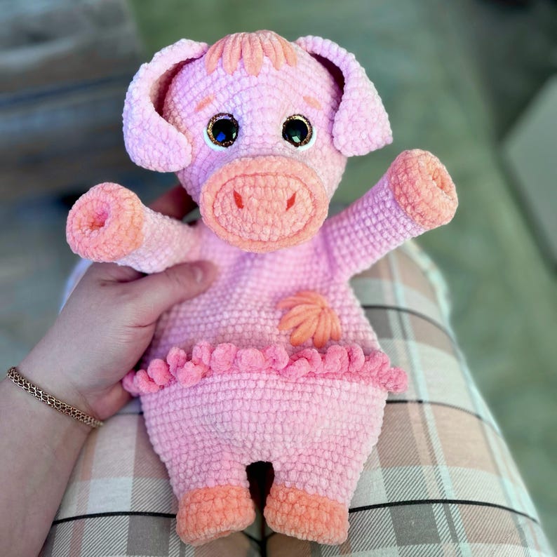 Crochet Snuggler Piggy Pattern, Amigurumi Pig Pattern, Pig Pattern ...