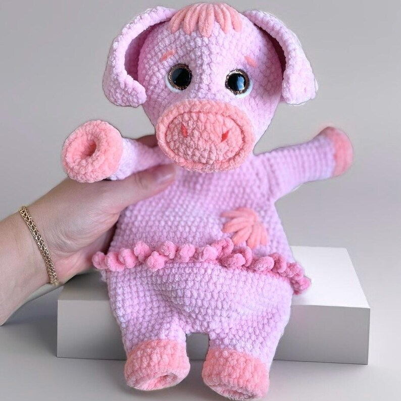 Crochet Snuggler Piggy Pattern, Amigurumi Pig Pattern, Pig Pattern ...