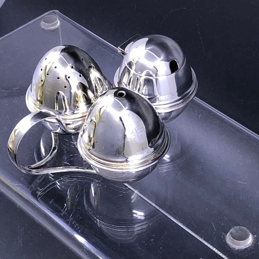 Vintage Angora Silver Plated Condiment Set 3 Piece With - Etsy