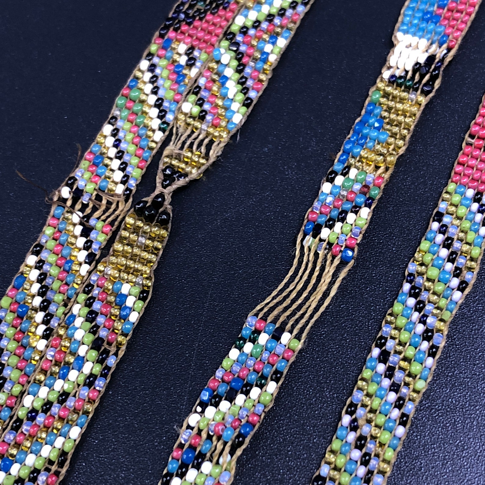 Antique Micro Beaded Necklace 51 Inch Length for Repair or | Etsy