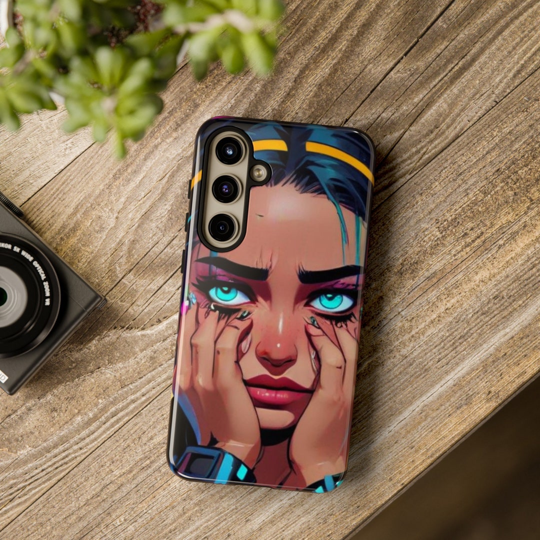 Girl Blue Eyes Crying Case - Etsy