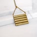 Modern Ladder Necklace | Statement Jewelry | Geometric Brass Tube ...