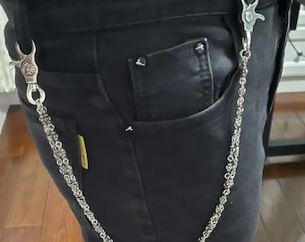 Handmade Wallet Chain, CH Style Punk Wallet Chain, Hip Hop Wallet Chain ...