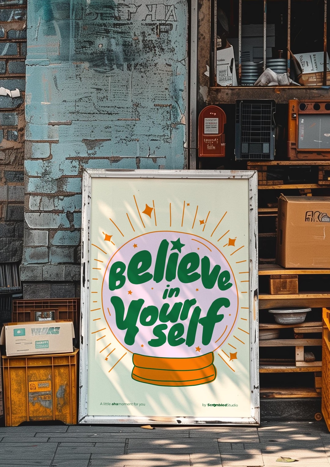 Believe in Yourself Printable Wall Art Digital Poster Inspirational ...