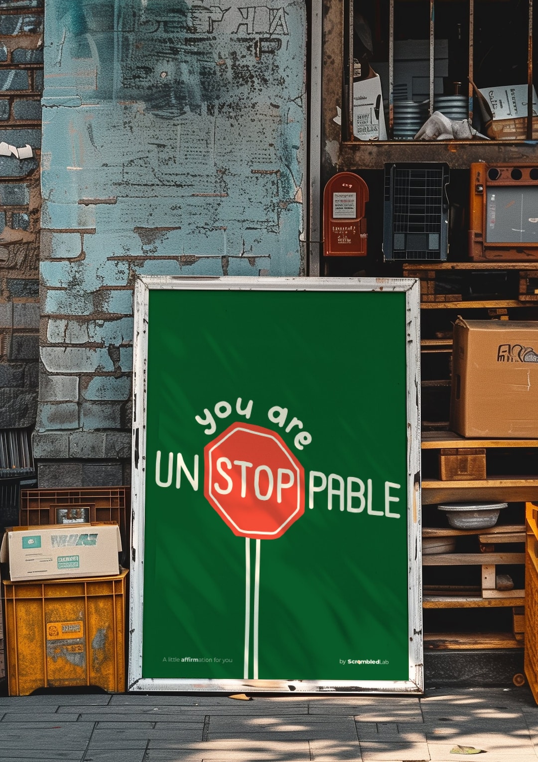 You Are Unstoppable Printable Wall Art | Digital Poster | Inspirational ...