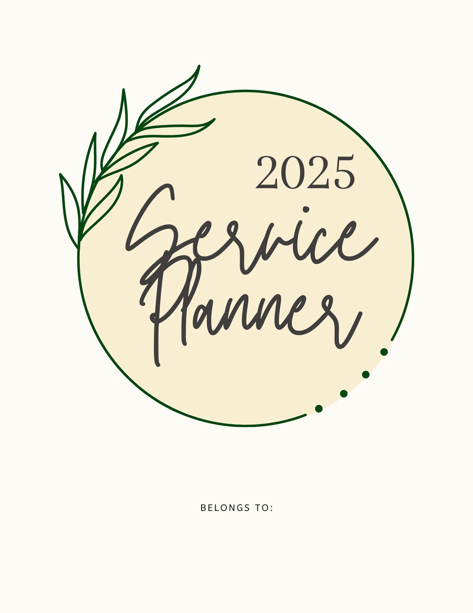 JW 2025 Service Year Planner - Etsy