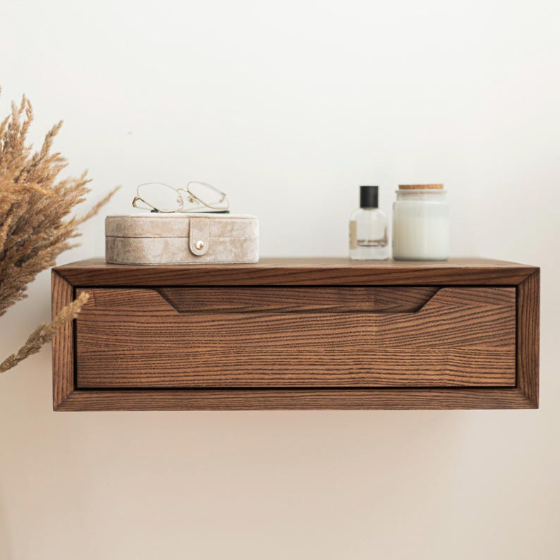 Floating Nightstand, Floating Drawer, Bedroom Decor, Bedroom Storage ...