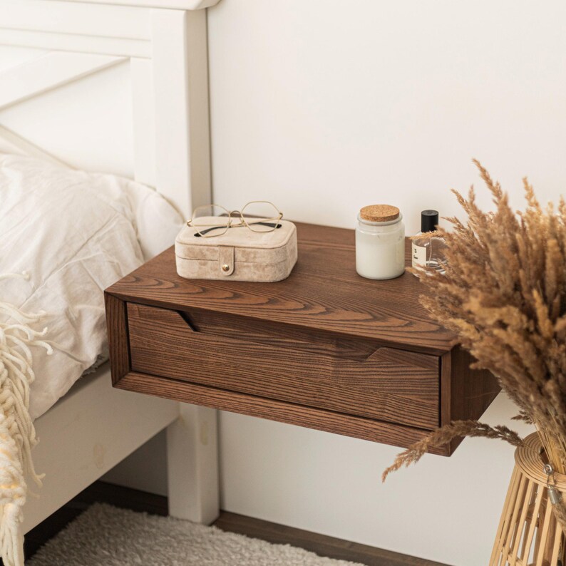 Floating Nightstand, Floating Drawer, Bedroom Decor, Bedroom Storage ...