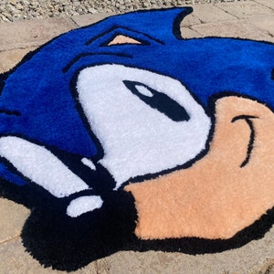 Nintendo Sonic Custom Tufted Rug - Etsy