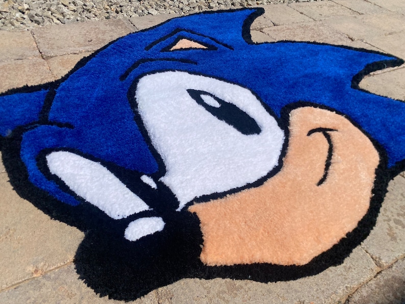 Nintendo Sonic Custom Tufted Rug - Etsy