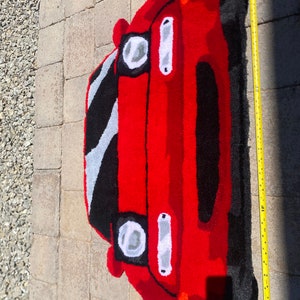 Mazda Miata Custom Tufted Rug - Etsy