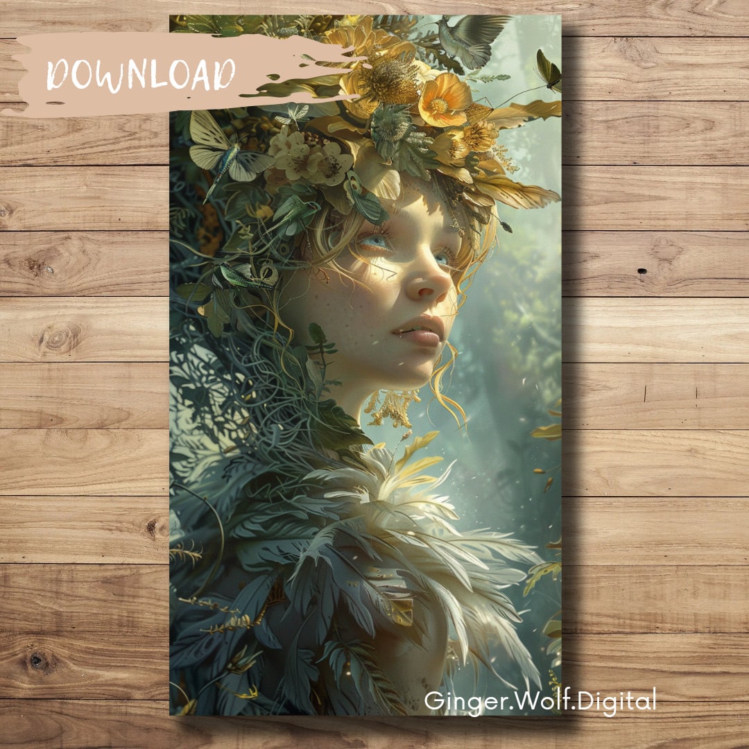8K, Digital, Enchanted Forest Fairy, Fantasy Art, Magical Style, Poster ...