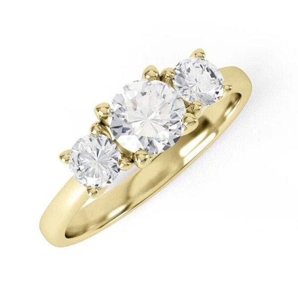 Triple Stone Ring - Etsy