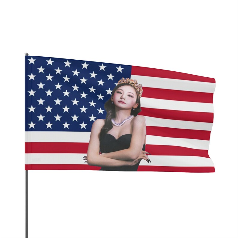 Yeji Itzy Black Queen Flag Banner, Yeji American Flag Tapestry, Yeji ...