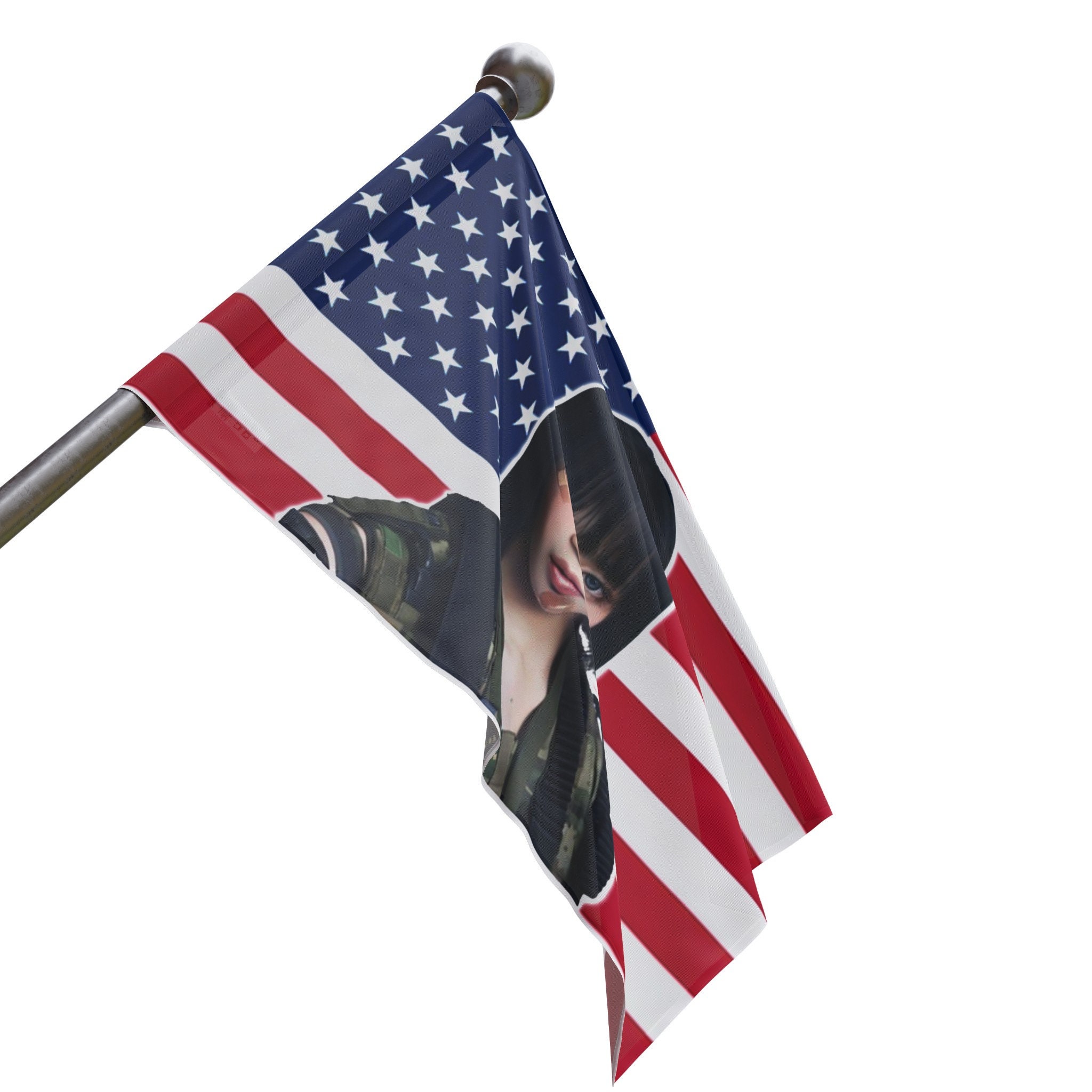 Le Sserafim Chaewon Warfare Flag Banner, Chaewon American Tapestry, Le ...