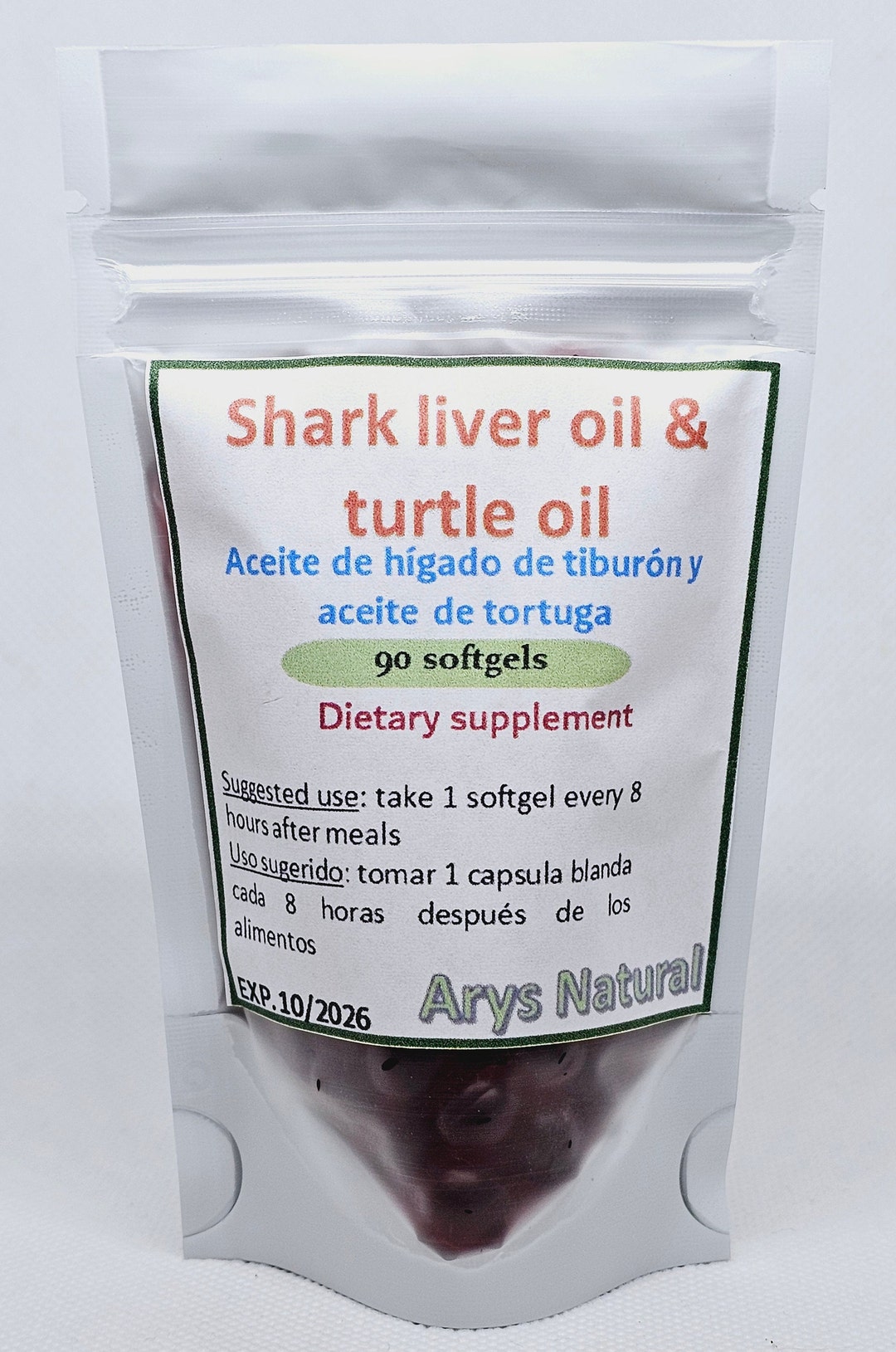 Shark Liver Oil Turtle Oil Aceite Higado De Tiburon Aceite Tortuga - Etsy