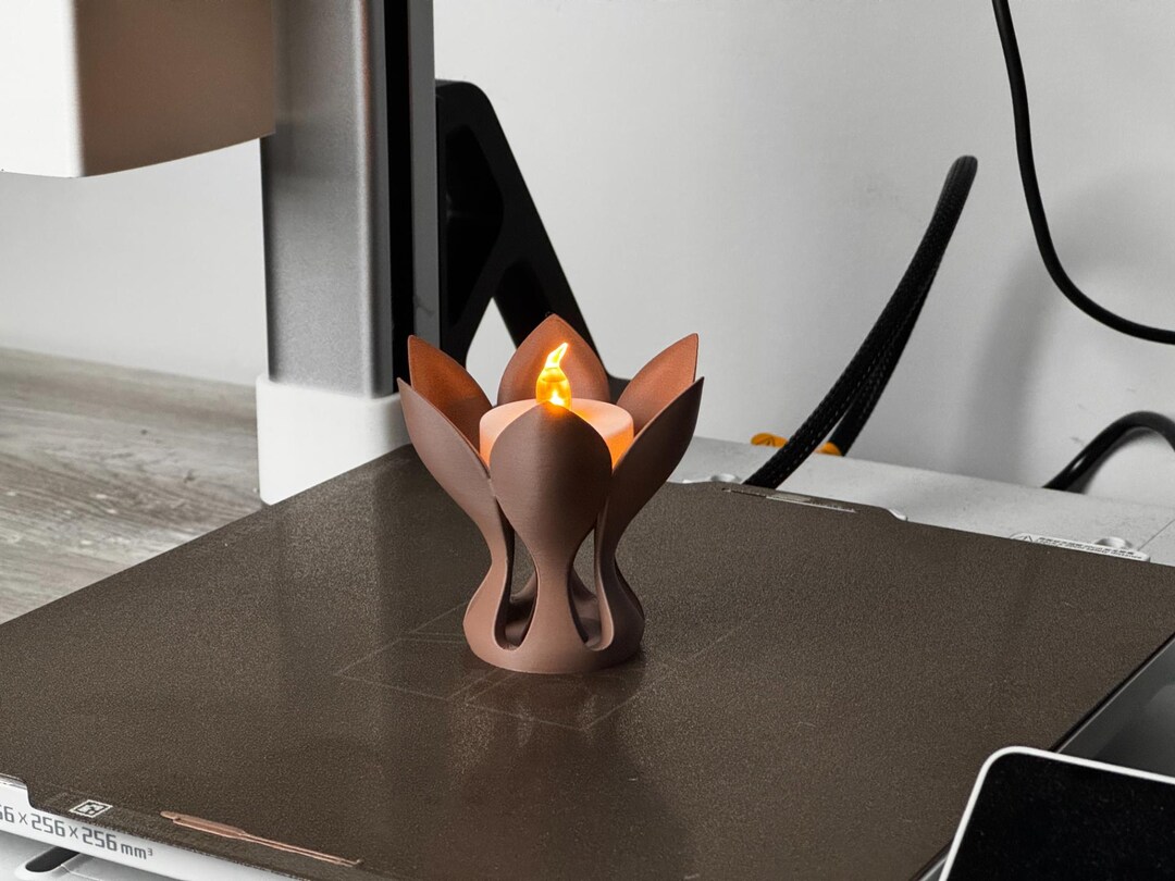 3D Printed Lotus Flower Tealight Holder – Minimalist Home Decor - Etsy