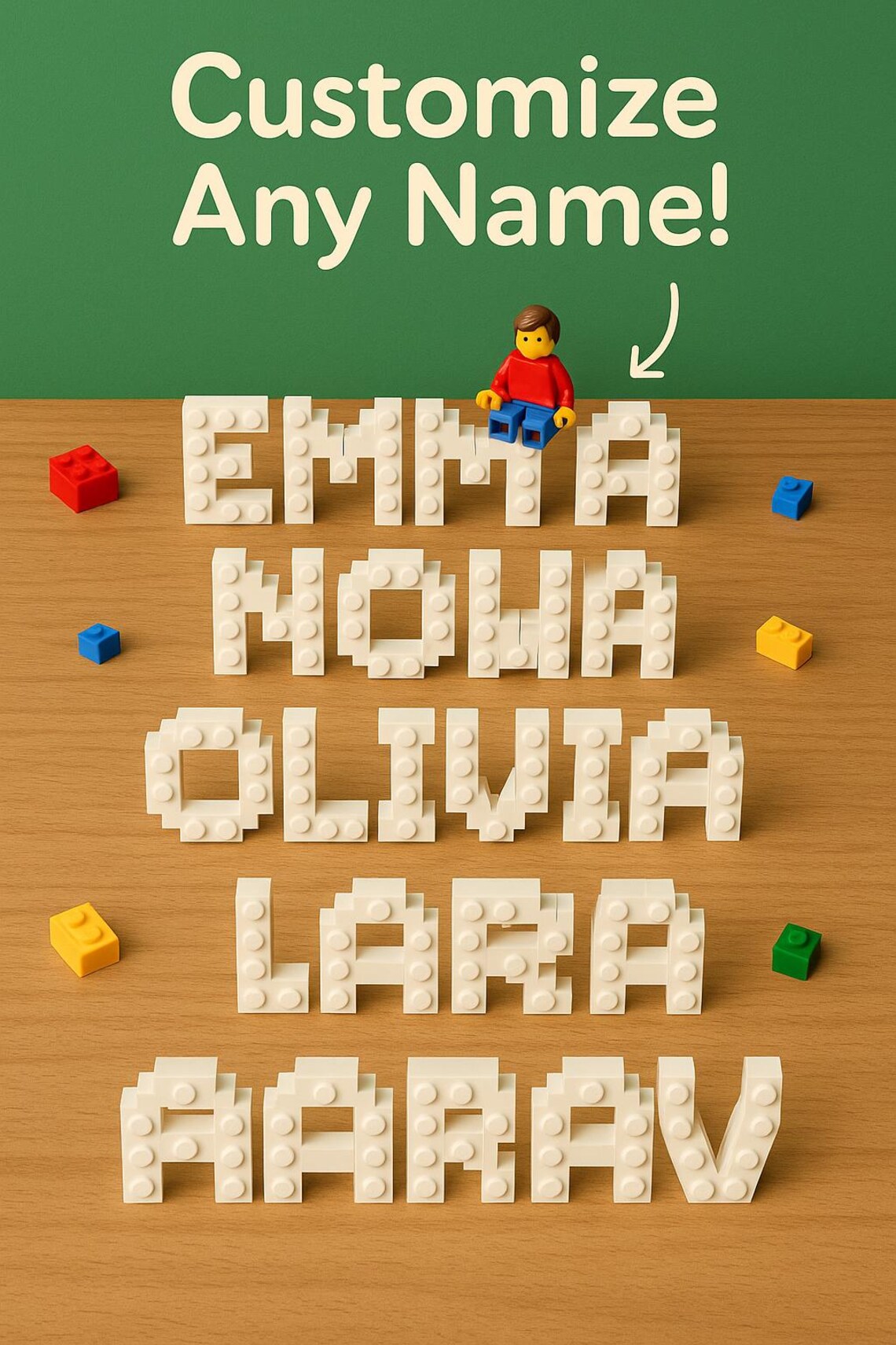 Custom LEGO Style Name Sign • 3D Printed Brick Letters - Etsy Canada