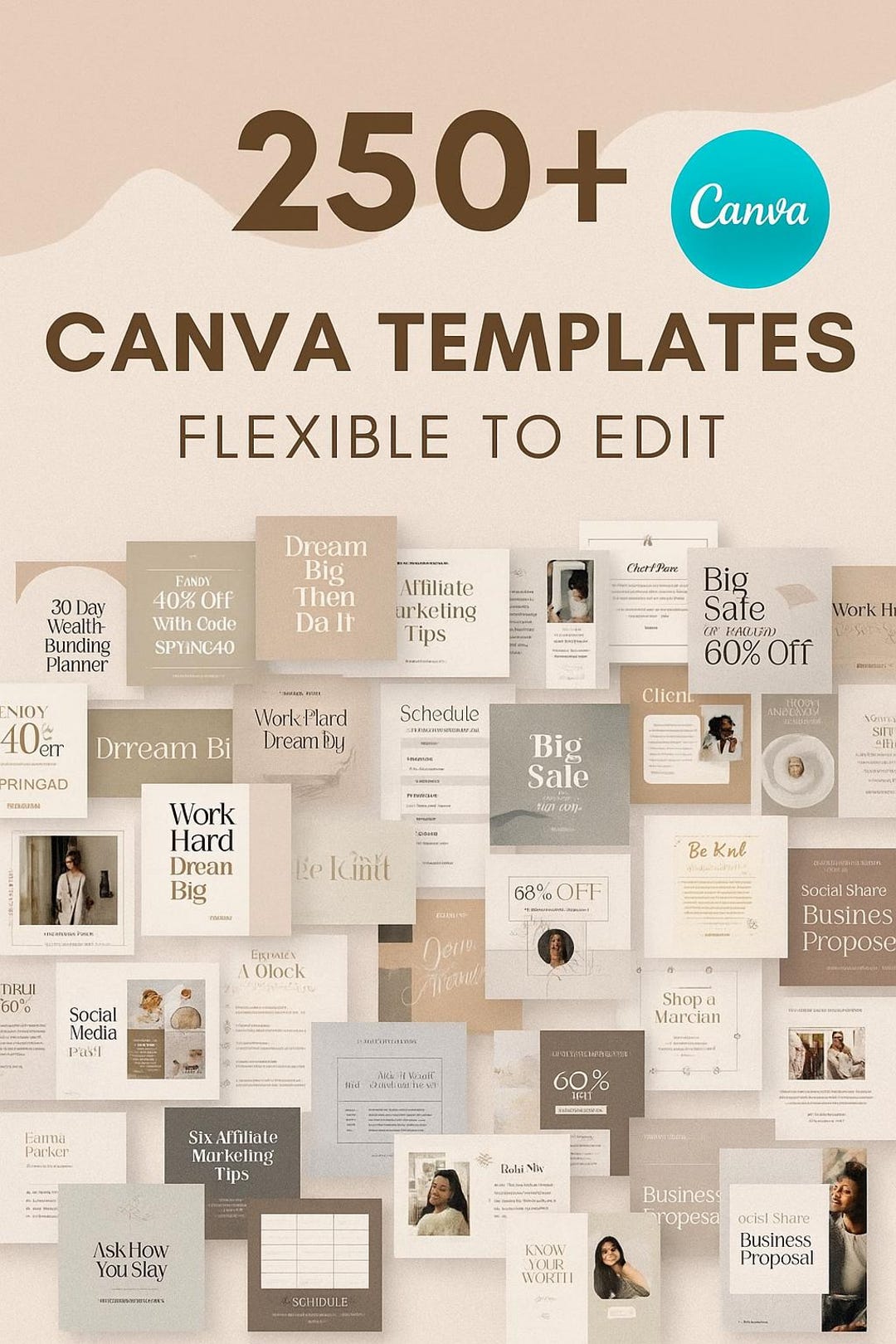 250+ Canva Templates | Social Media, Business, Marketing & Editable ...