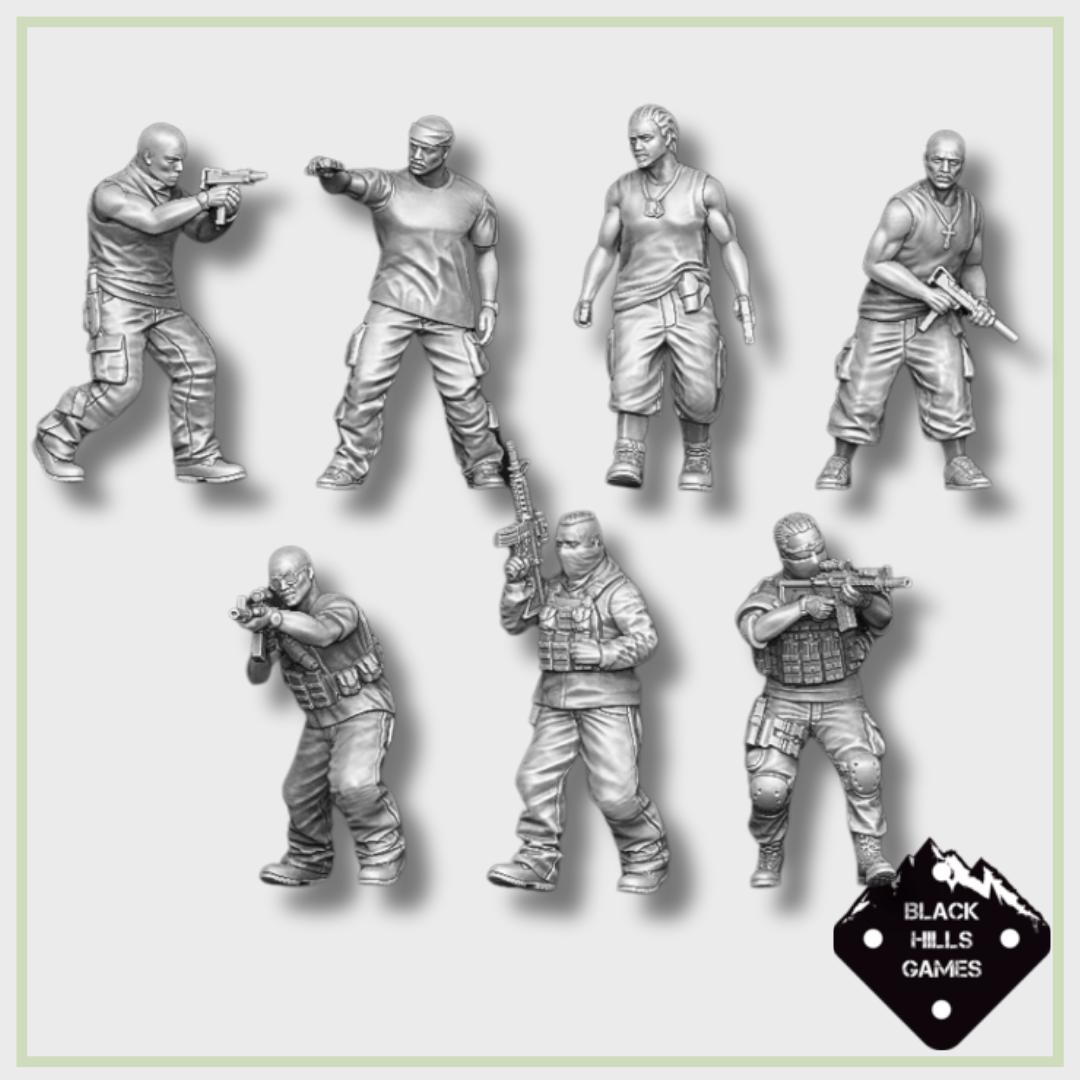 Cartel Street Gang Full Set / Modern Warfare Wargaming Miniatures ...