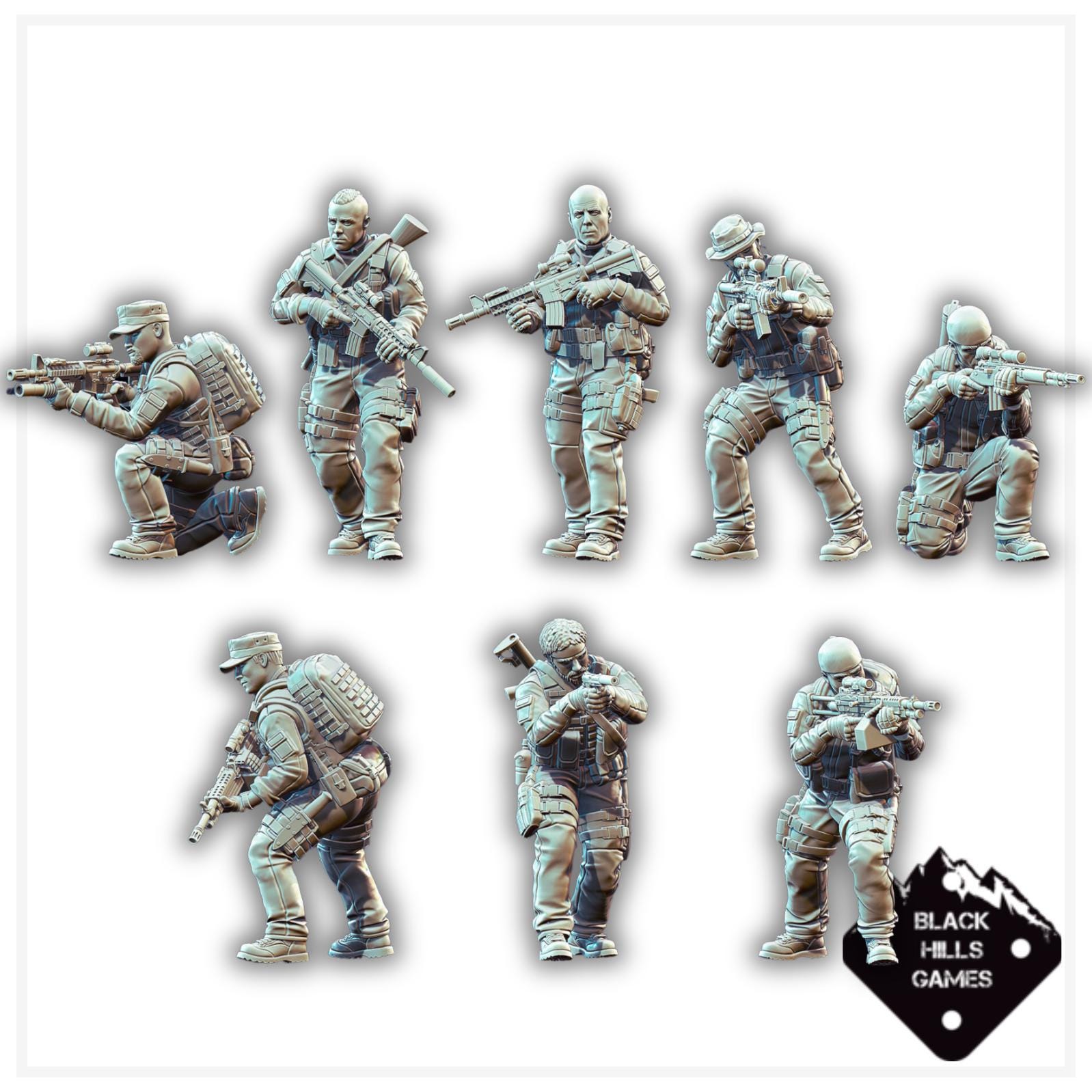 US Navy Seals Jungle Ops Full Set / Modern Warfare Wargaming Miniatures ...