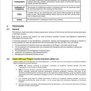 Training, Competency, and Awareness Safety Procedure Template ...