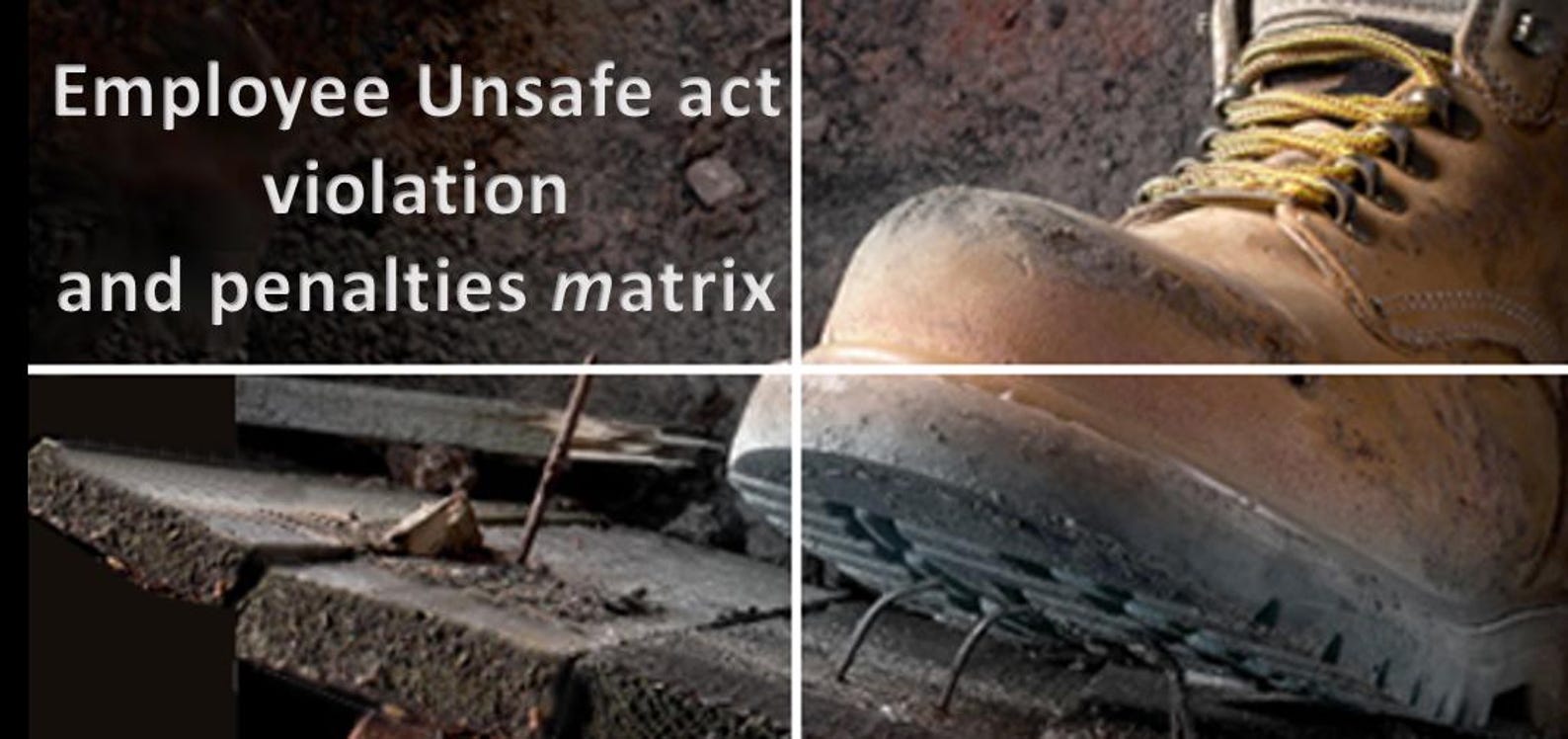 Matrix of Penalties for Safe Act Violations by Employees (template ...