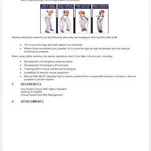 Working at Heights Safety Procedure Template | Workplace Compliance ...