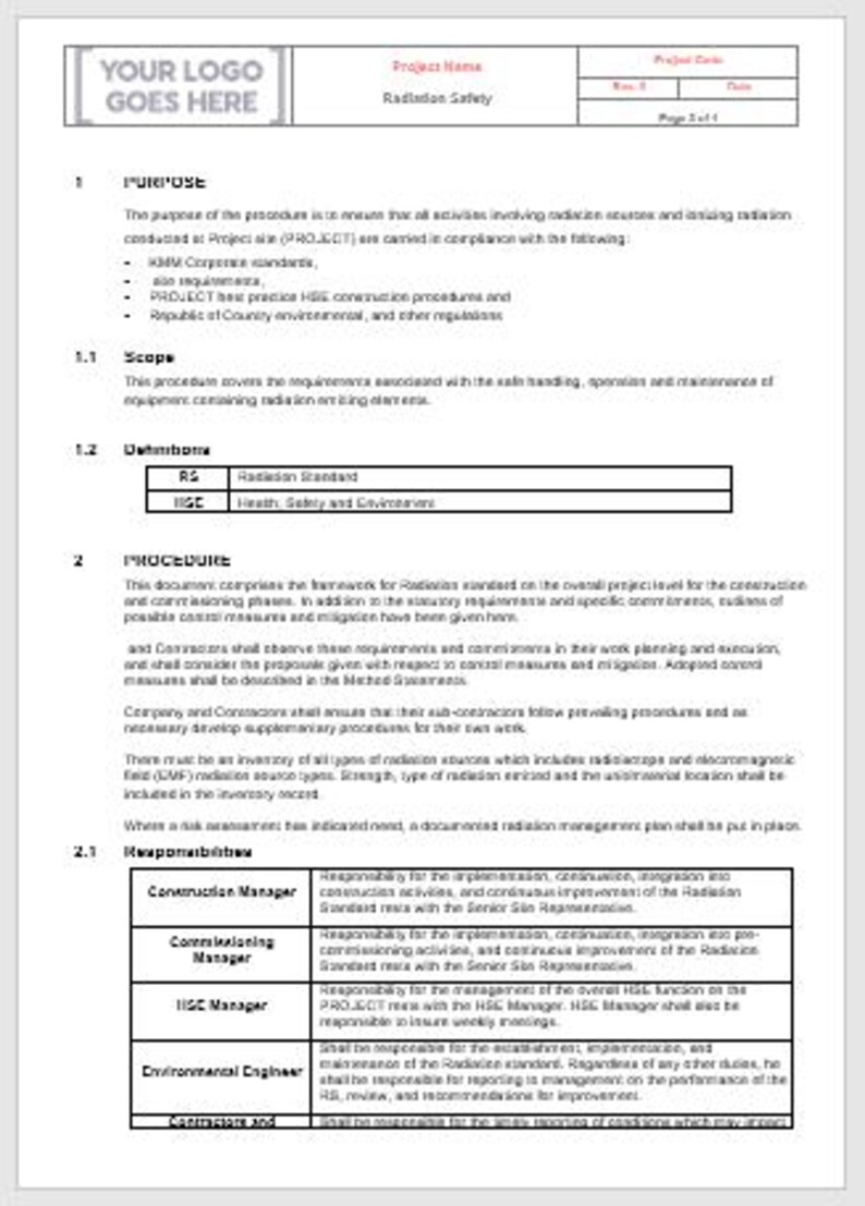 Radiation Safety Procedures – Comprehensive Workplace Safety Guide ...
