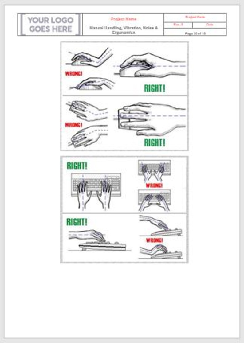 PREMIUM Ergonomics & Health SOP: Noise, Vibration and Handling Guide - Etsy