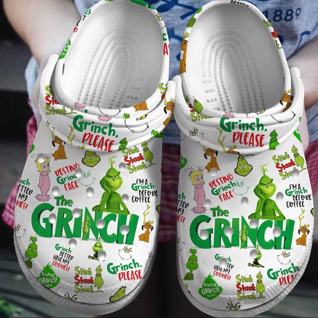 The Grinch Clogs, Grinch Summer Clogs, Grinch Clogs for Women/men ...