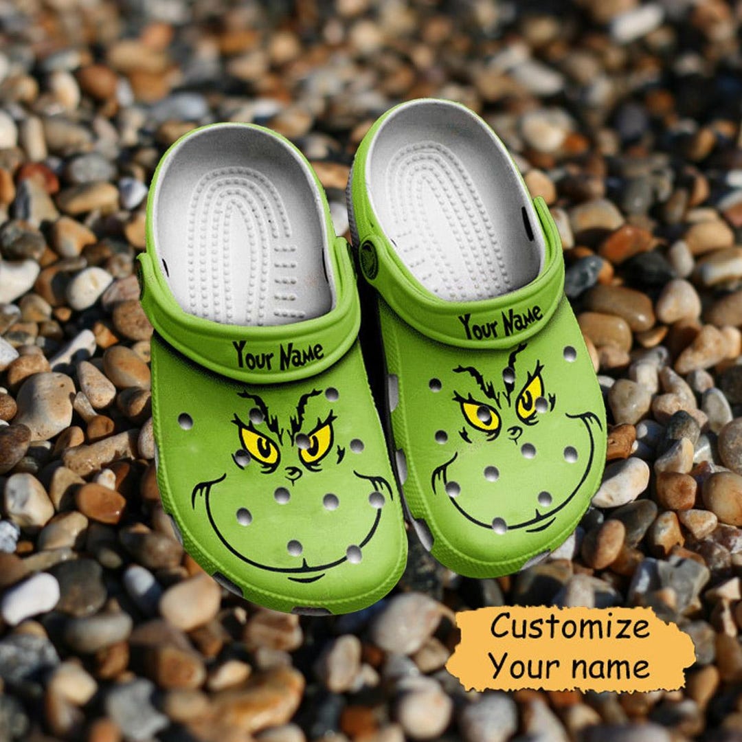 The Grinch Clogs, Grinch Summer Crocs, Grinch Clogs for Women/men ...
